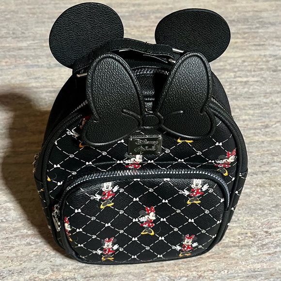 Disney | Bags | Disneys Minnie Mouse Black And Red Kids Small Backpack ...